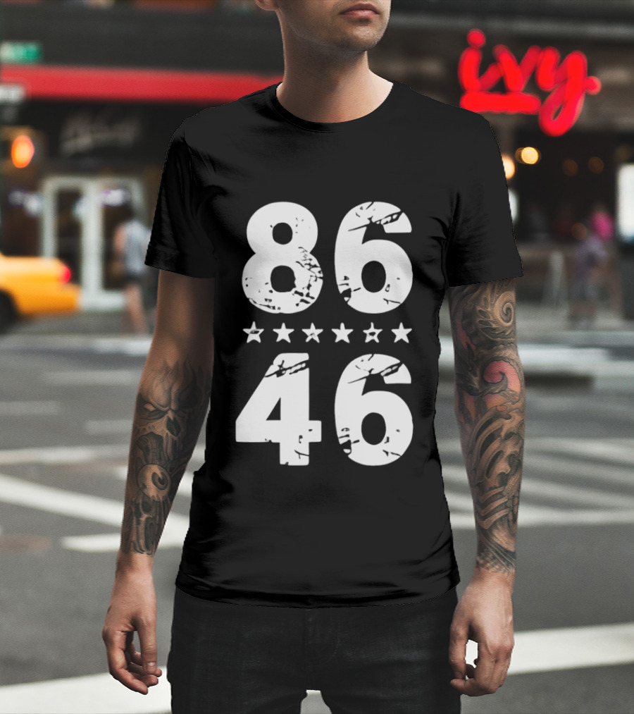 Impeach Biden 8646 86 46 Stars T-Shirt