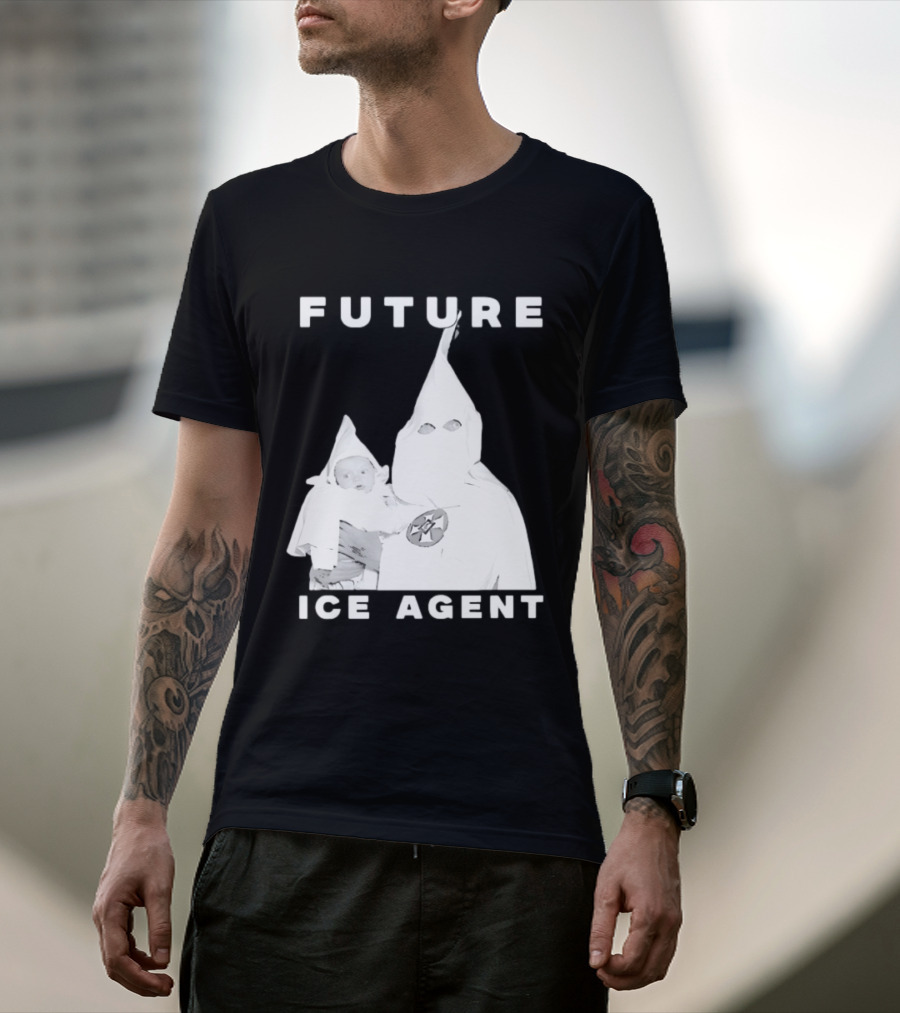Ku Klux Klan Holding Baby Future ICE Agent T-Shirt