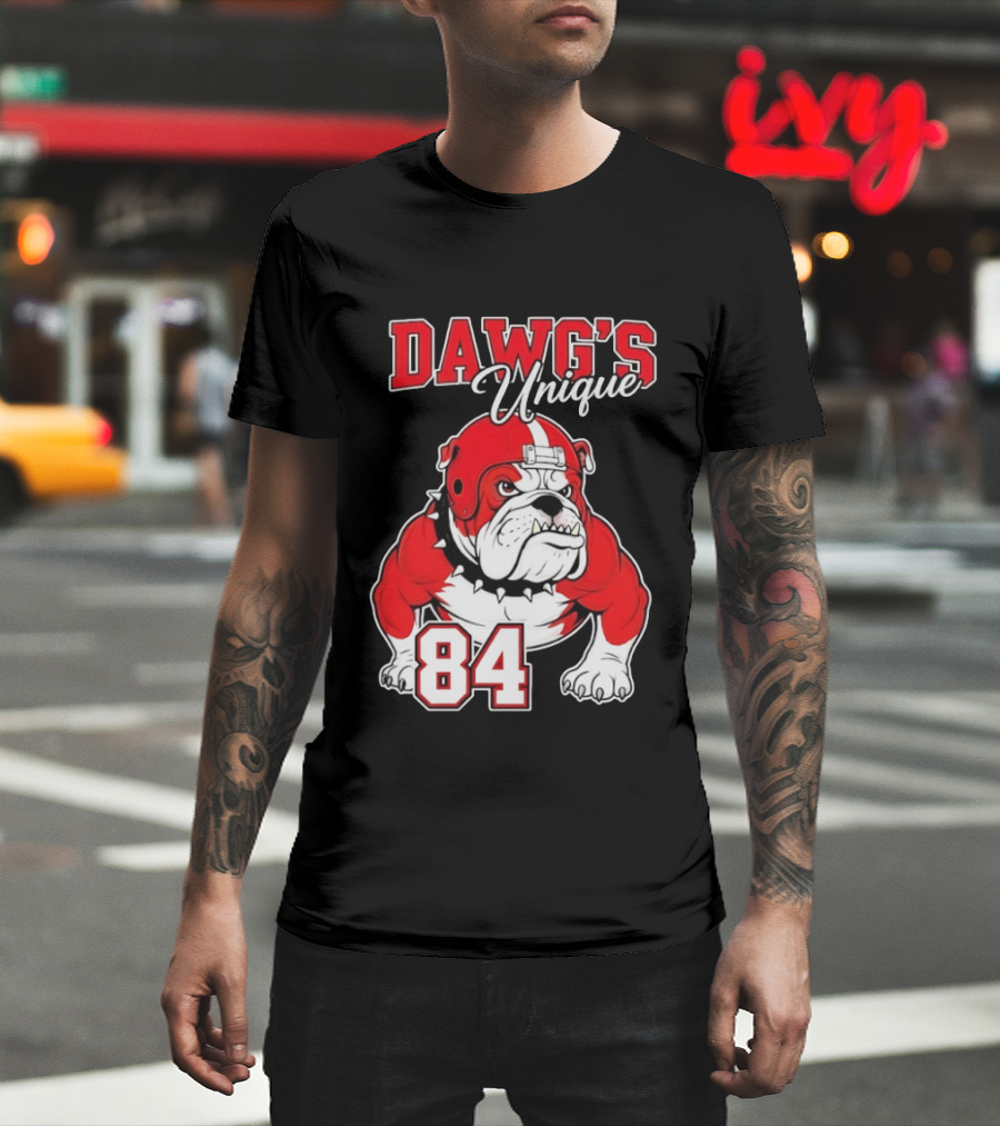 Ladd McConkey 84 Georgia Bulldogs Dawg's Unique Football Fan Gear T-Shirt