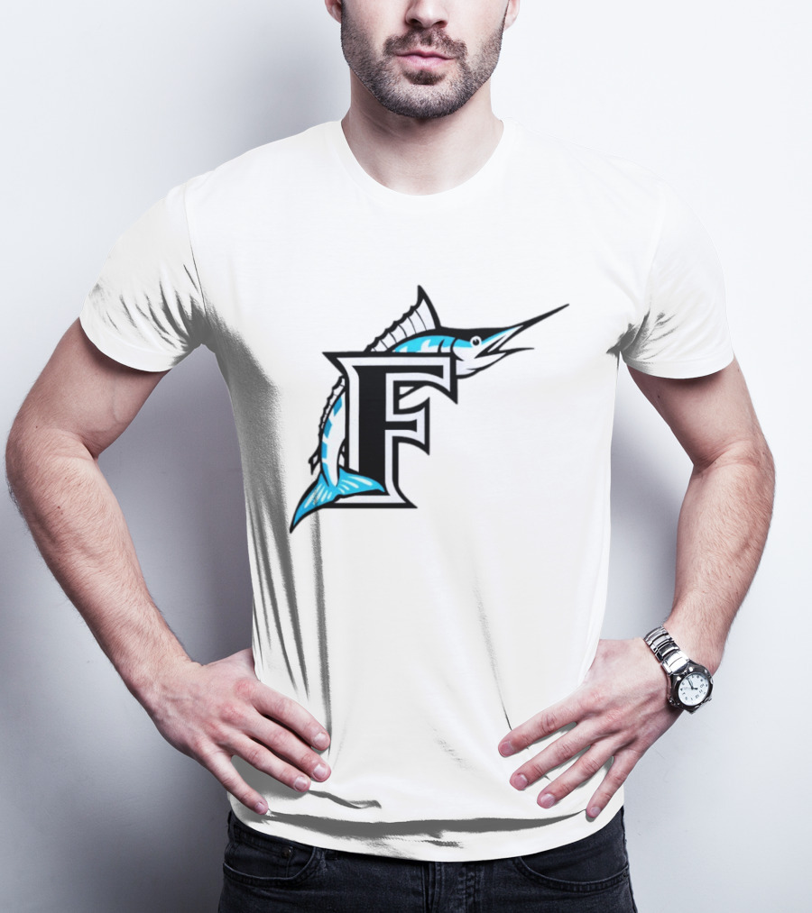 Florida Marlins Vintage F Logo Marlin T-Shirt