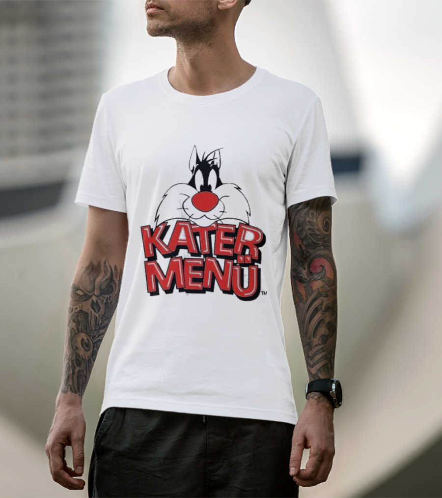 Kater Menü White Cat T-Shirt