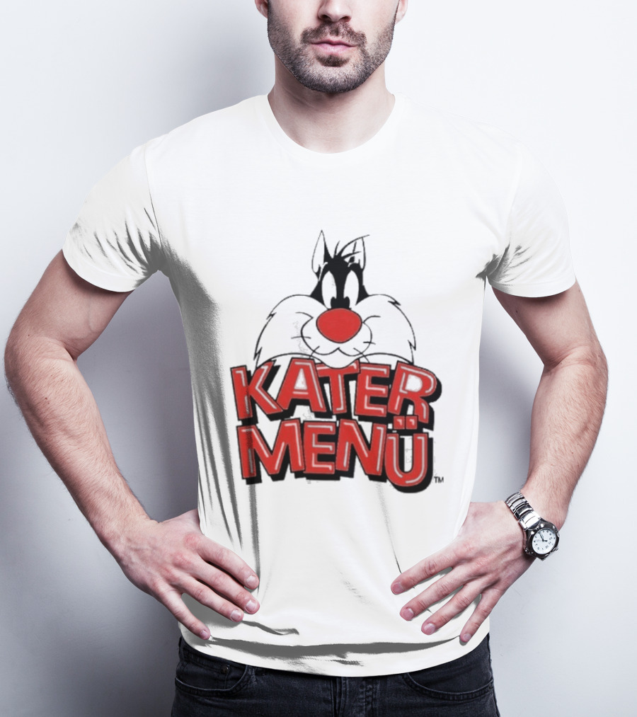 Kater Menü White Cat T-Shirt