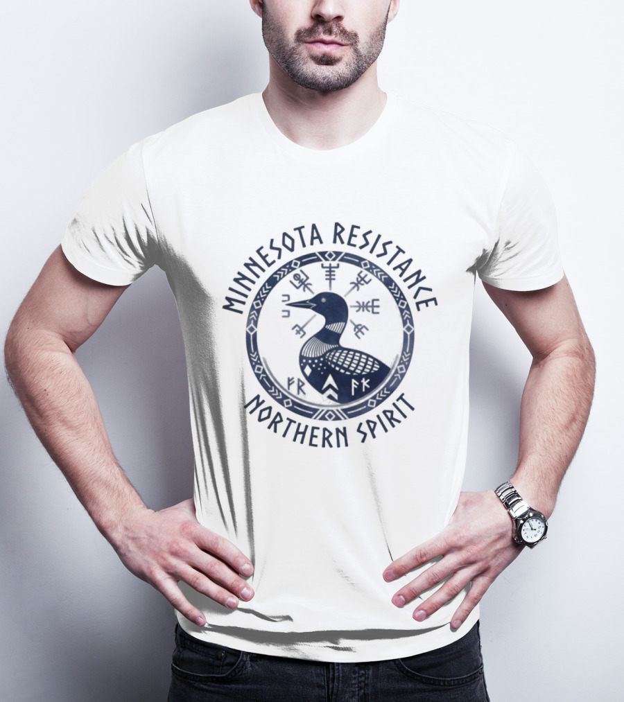 Minnesota Resistance Northern Spirit Loon Arrow Circle T-Shirt