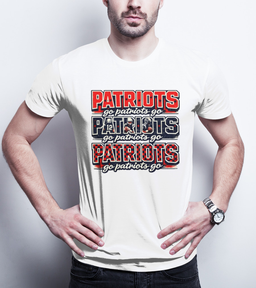 New England Patriots Go Patriots Go Football Game Day T-Shirt