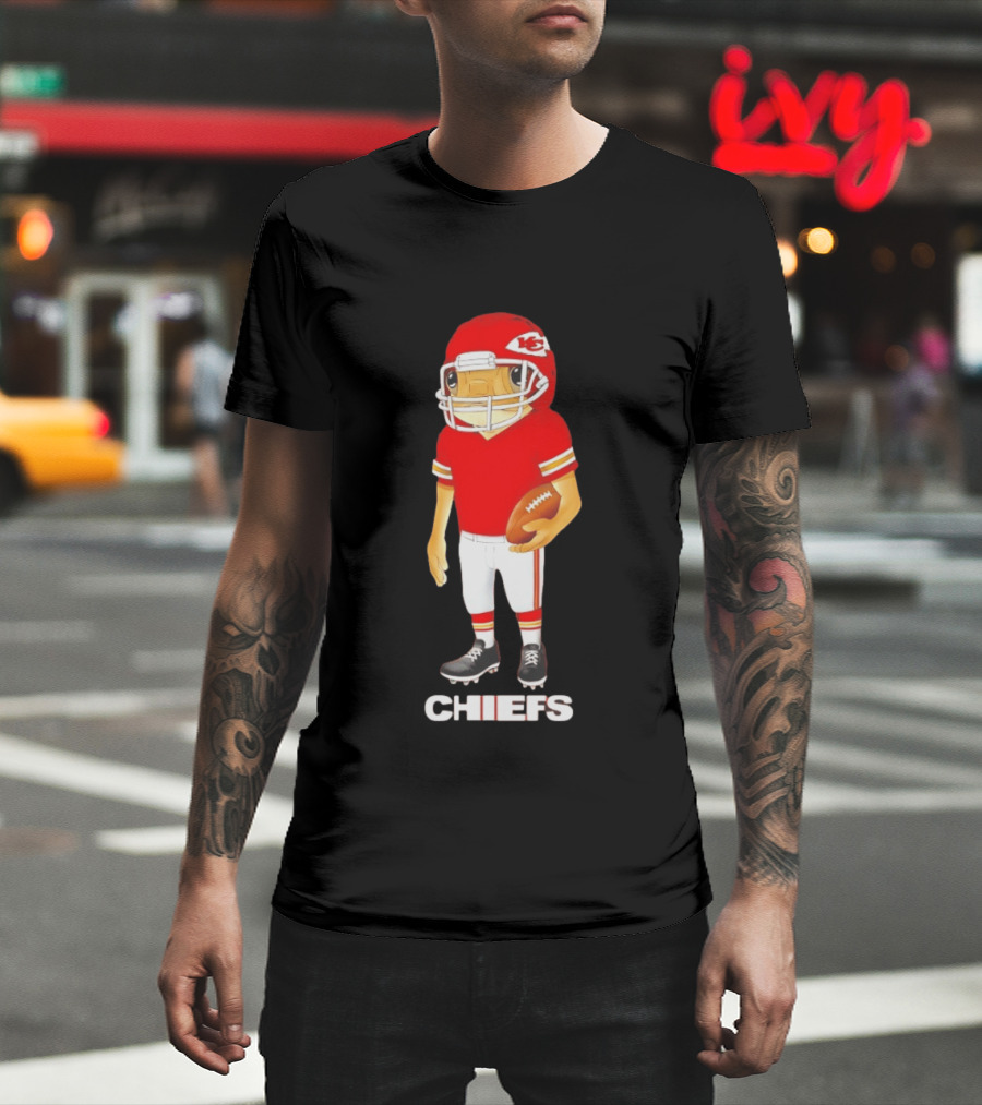 Bad Bunny Kansas City Chiefs Football Character Concho Chiefs T-Shirt