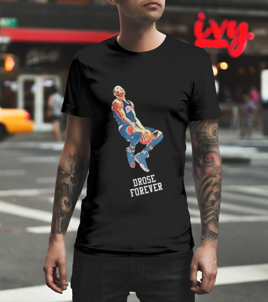 Drose Forever Chicago Bulls Slam Dunk Basketball Sports T-Shirt