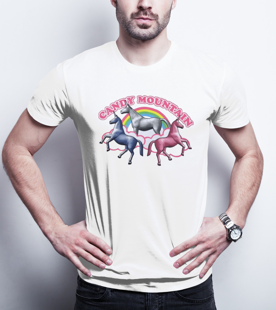 Candy Mountain Unicorns Rainbow Adventure Charlie The Unicorn T-Shirt