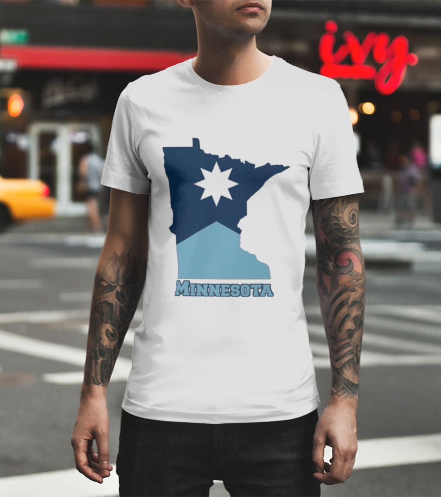 Minnesota Strong Star Map T-Shirt