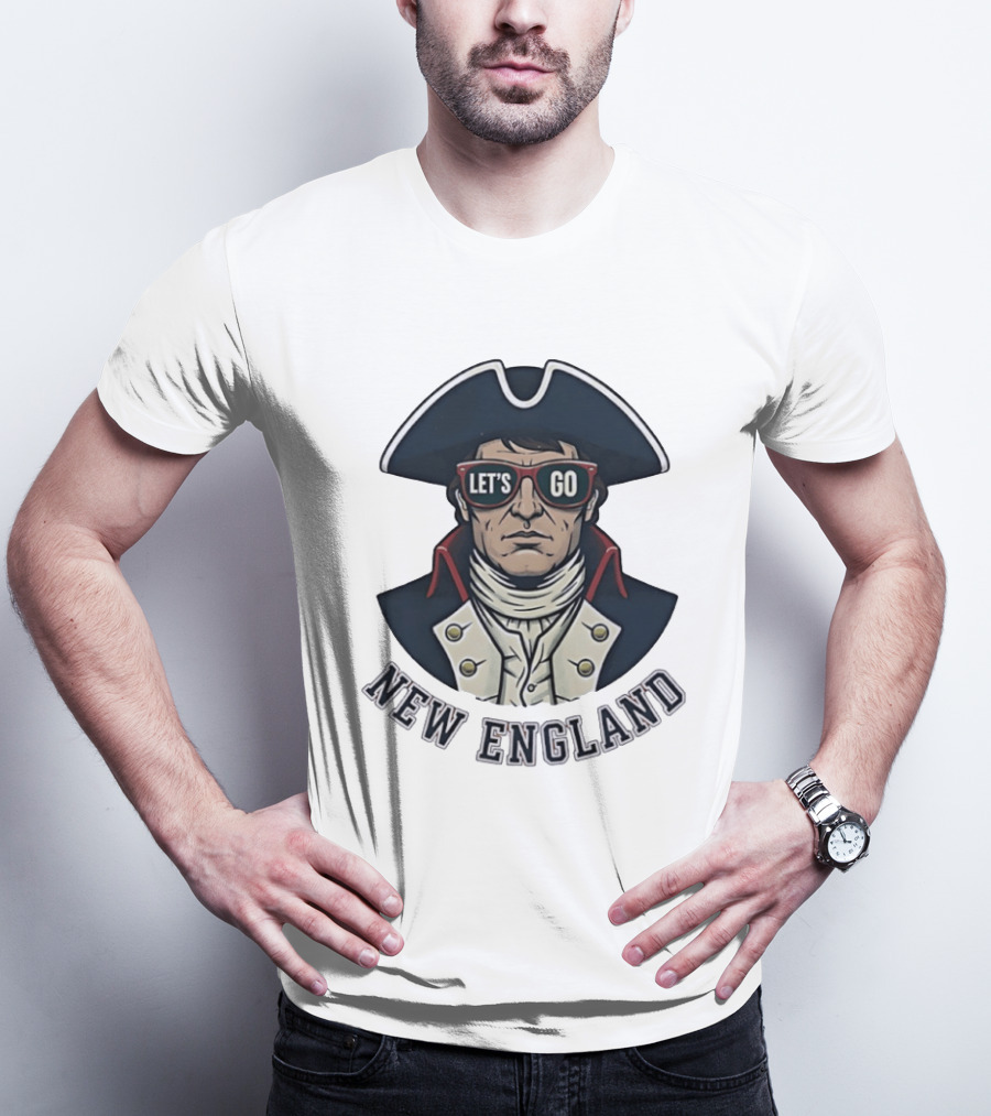 New England Patriots Let's Go American Patriot Football T-Shirt