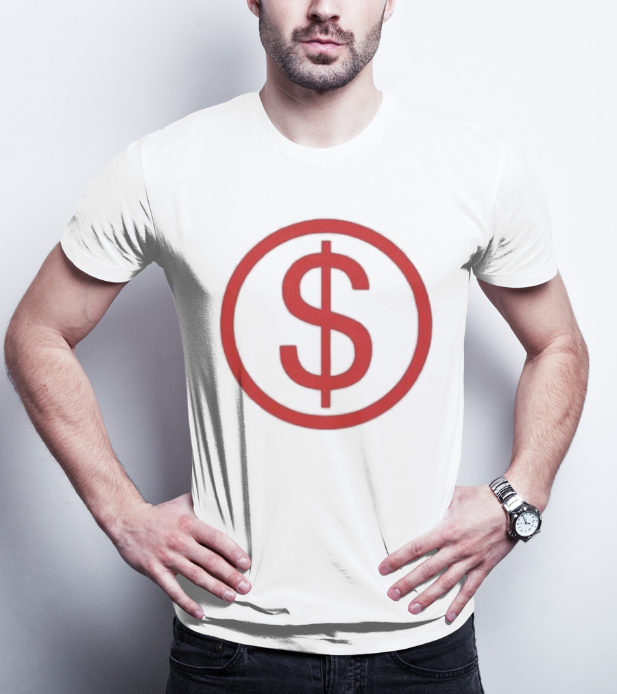 Slayyyter Red Dollar Sign Circle T-Shirt