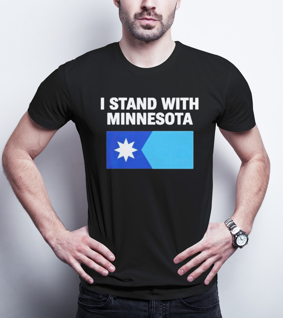I Stand With Minnesota Flag Minnesota Strong T-Shirt