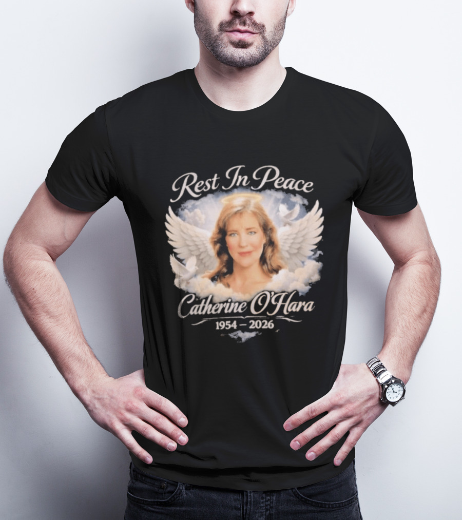 Rest In Peace Catherine O'Hara 1954 2026 Angel Wings Memorial T-Shirt