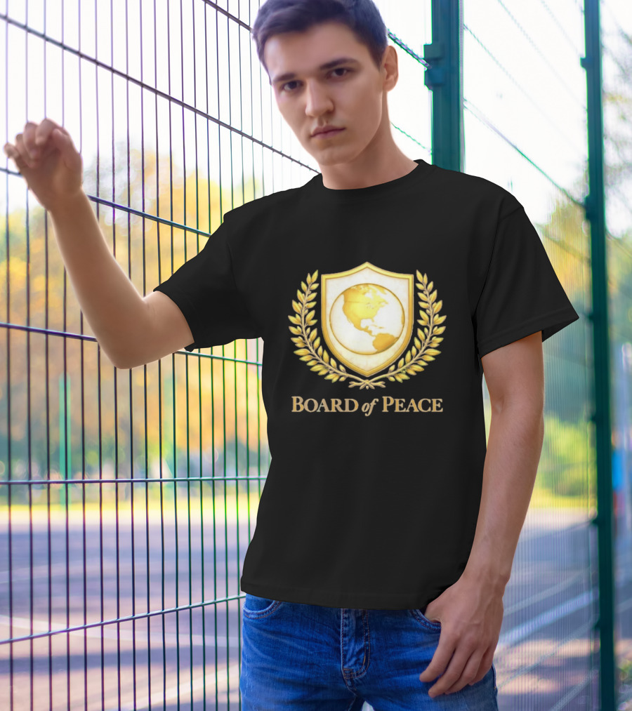 Board Of Peace Gold World Shield And Laurel T-Shirt