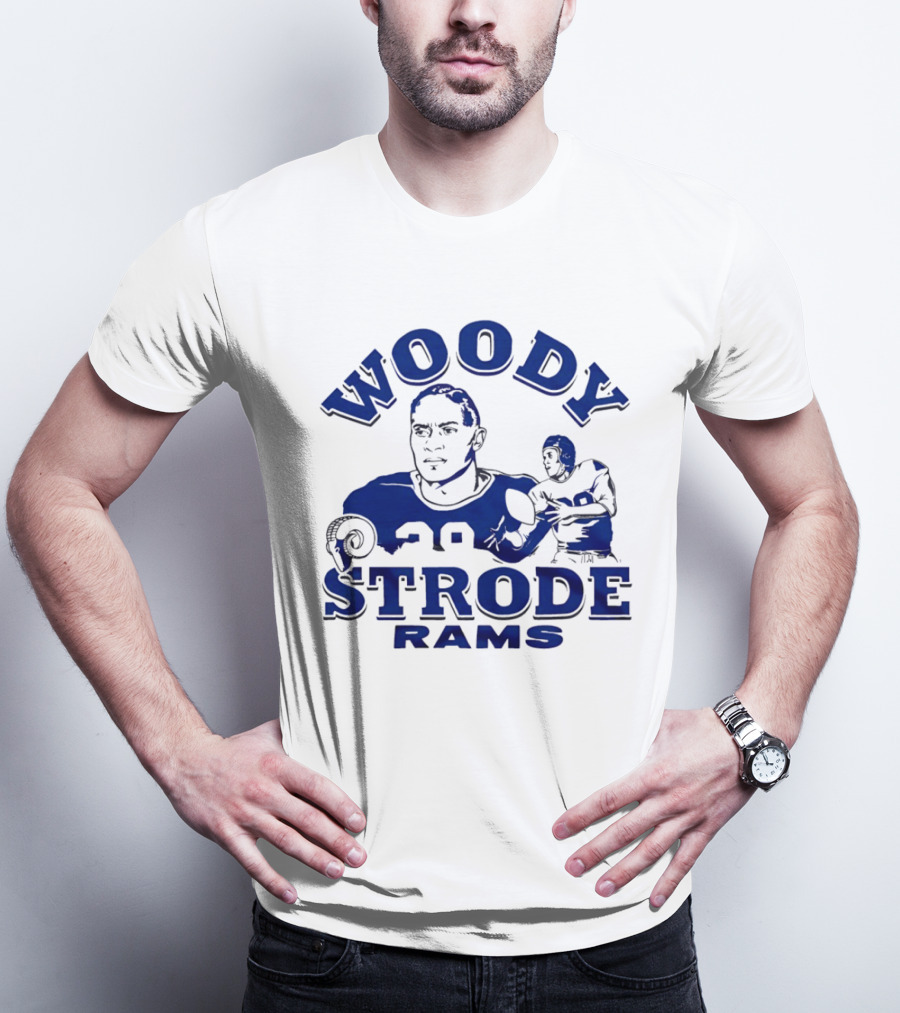 Los Angeles Rams Woody Strode Vintage Football Player T-Shirt