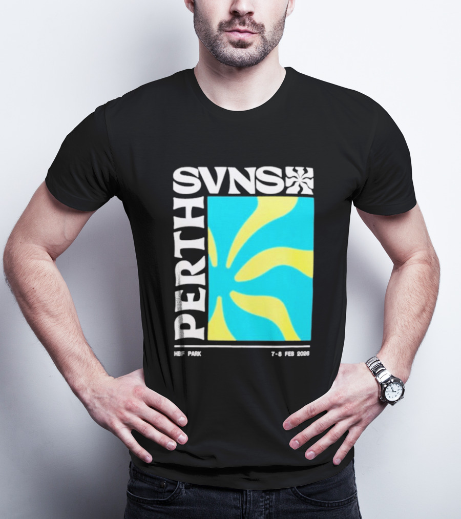 SVNS Perth 2026 Event 7 8 Feb Yellow Blue T-Shirt