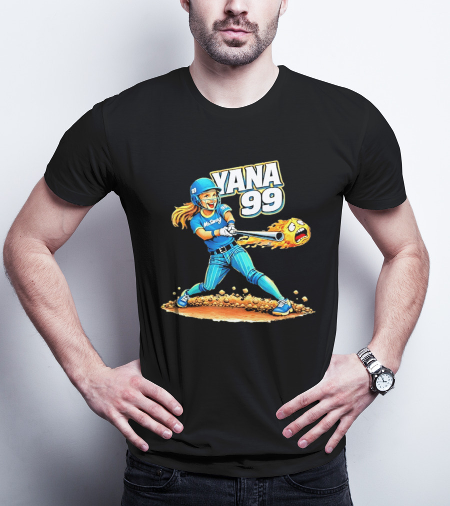 Moswag Yana 99 Softball Flaming Ball Action T-Shirt