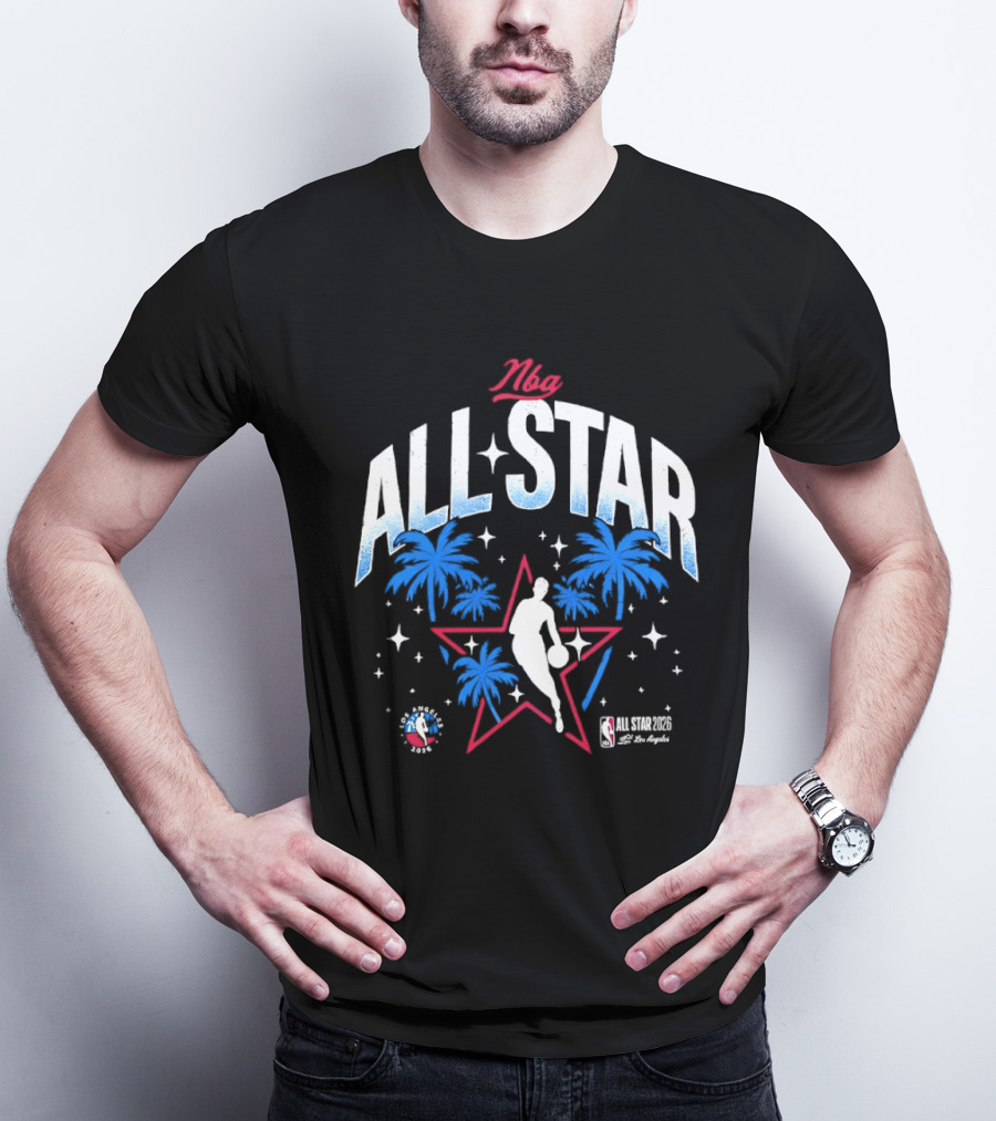 NBA All Star 2026 Los Angeles Tropical Stars Palms T-Shirt