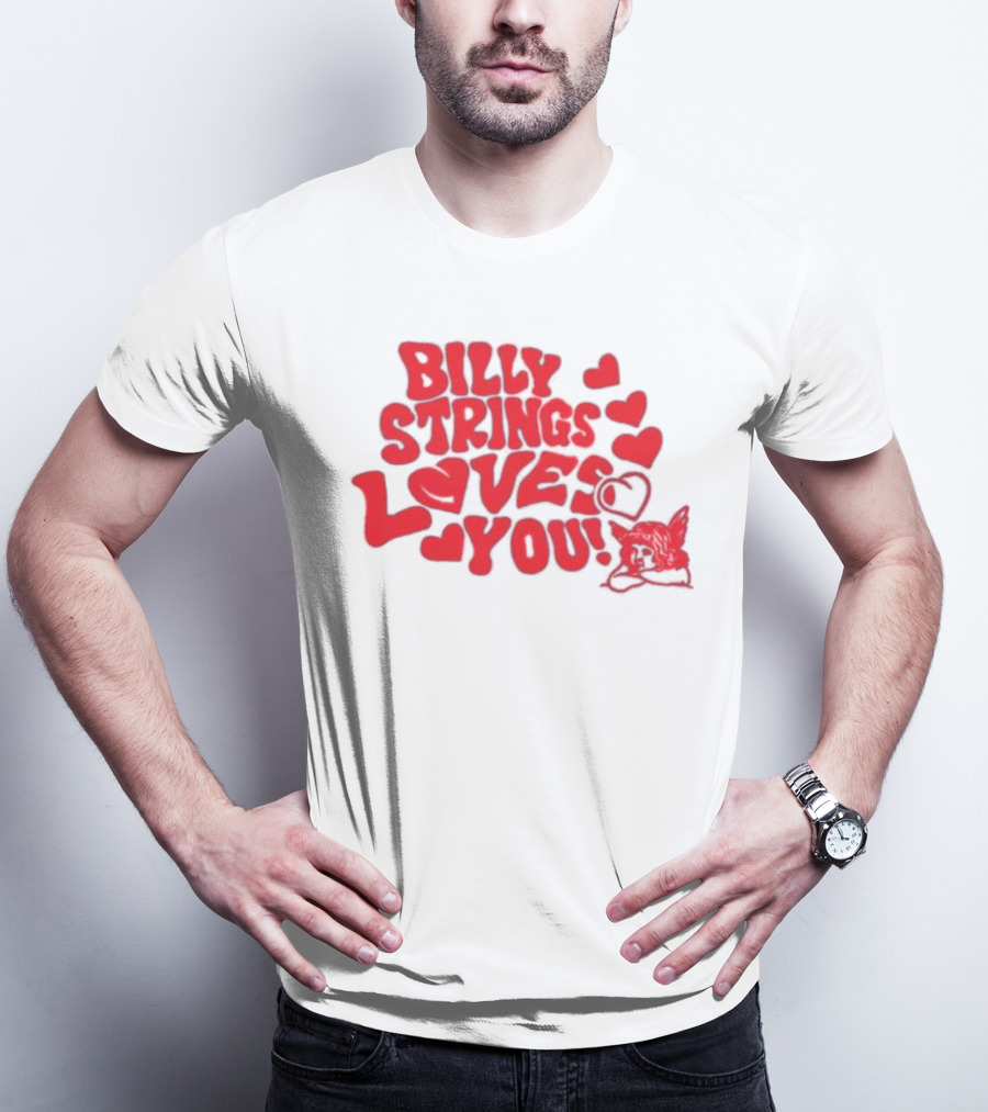 Billy Strings Loves You Valentine's Day Hearts 2026 T-Shirt