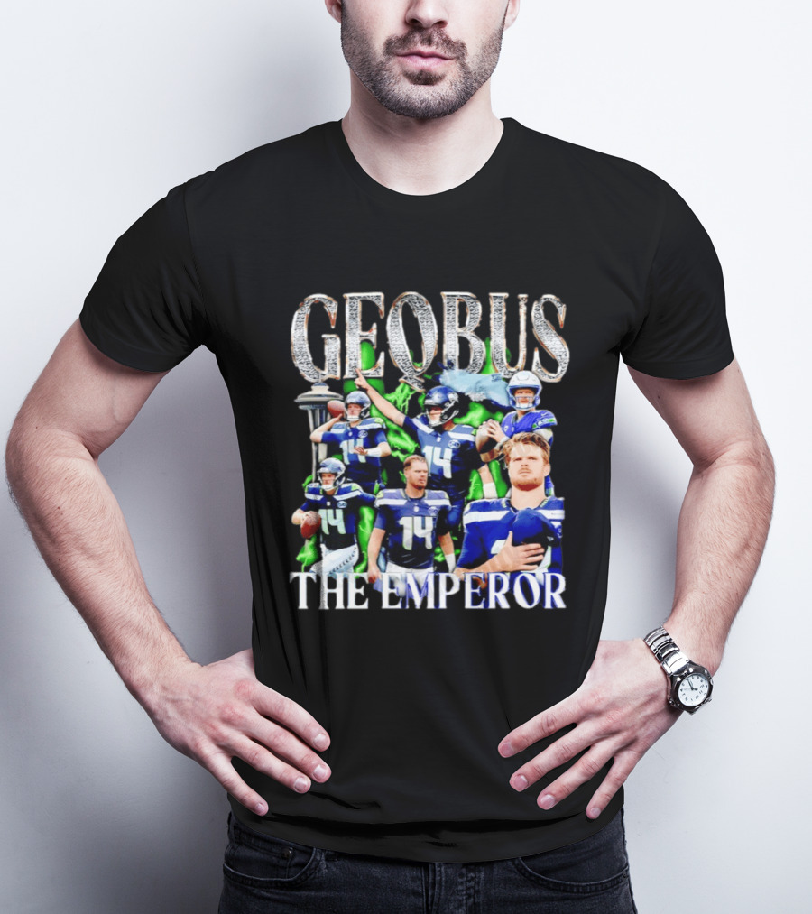 Geobus The Emperor Sam Darnold Seattle Seahawks Football T-Shirt