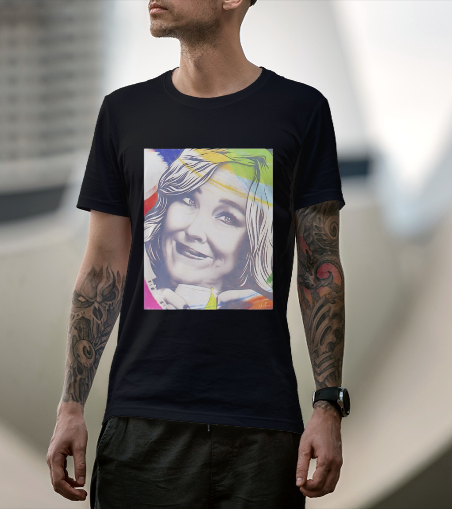 Catherine O'Hara Pop Art Style With Colorful Brushstrokes T-Shirt