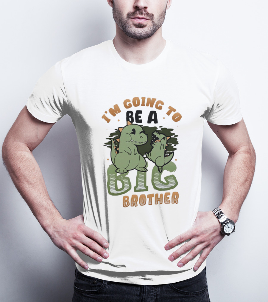 I'm Going To Be A Big Brother Dinosaur T-Shirt
