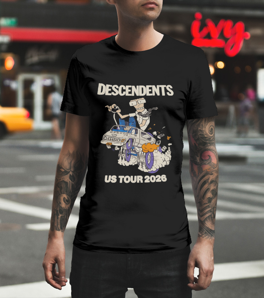 Descendents US Tour 2026 Cartoon Van T-Shirt