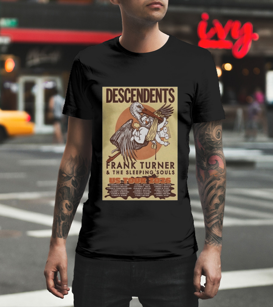Descendents Frank Turner And The Sleeping Souls US Tour 2026 T-Shirt