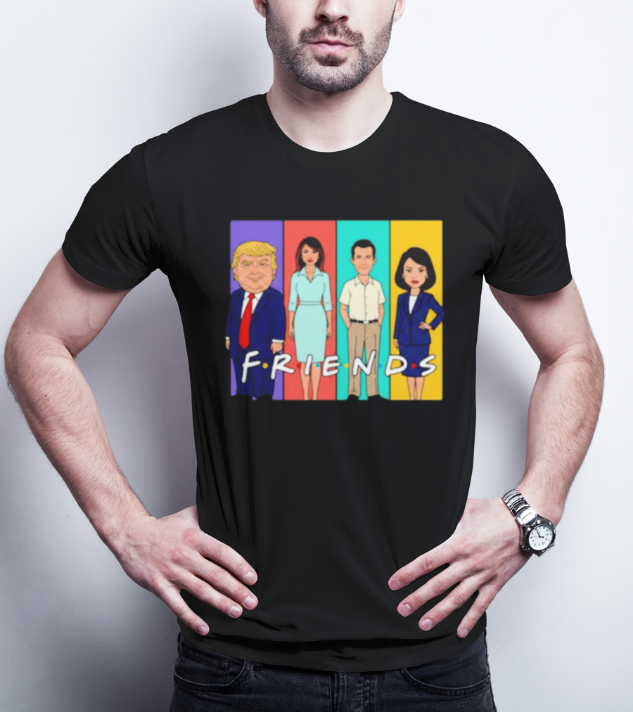 Famous Political Figures Friends Parody Cartoon Meme T-Shirt