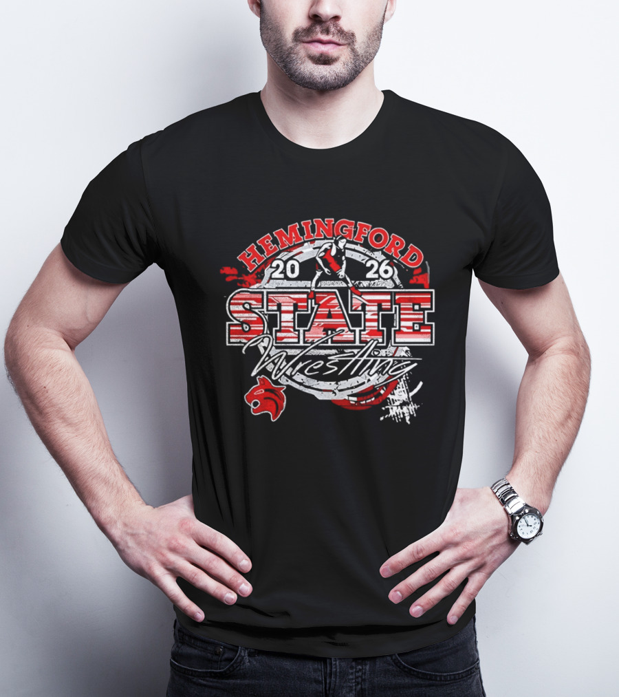 Hemingford State Wrestling 2026 Wildcat Team T-Shirt