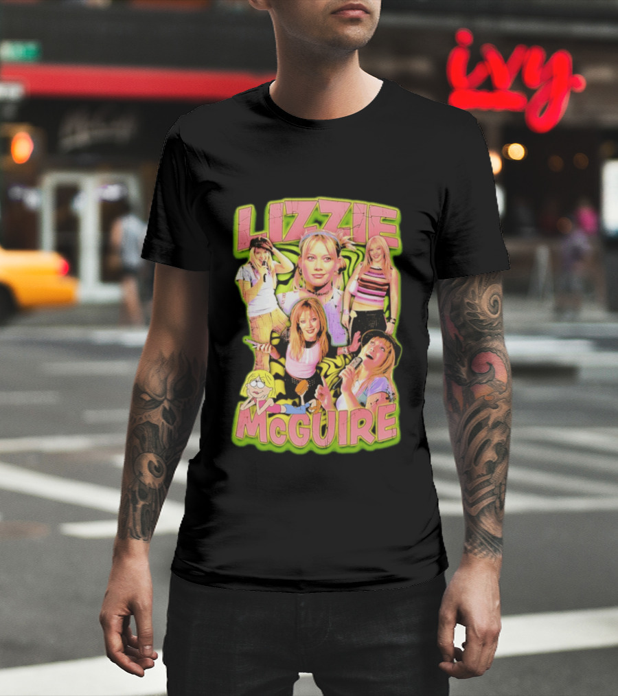 Lizzie McGuire Hilary Duff Disney Channel Iconic 2000s Cartoon Show T-Shirt