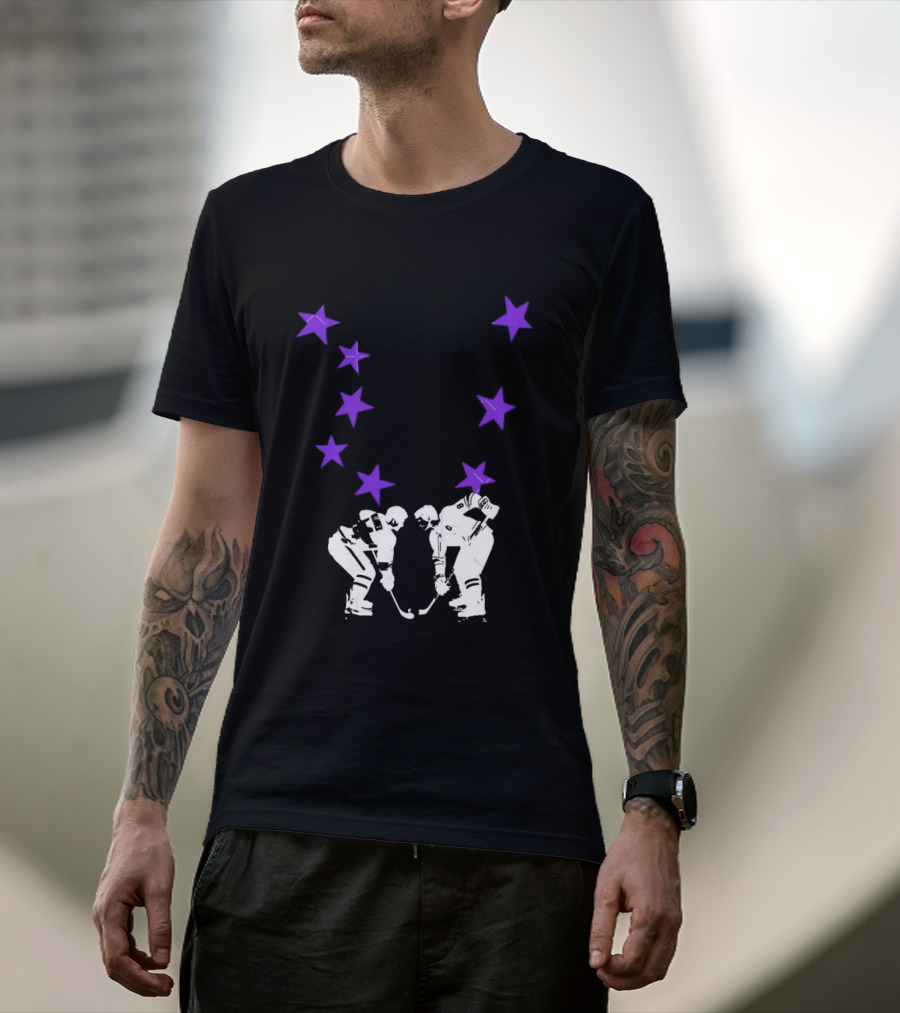 Ilya Rozanov Shane Hollander Rivalry Stars Hockey Romance Players Purple Stars T-Shirt