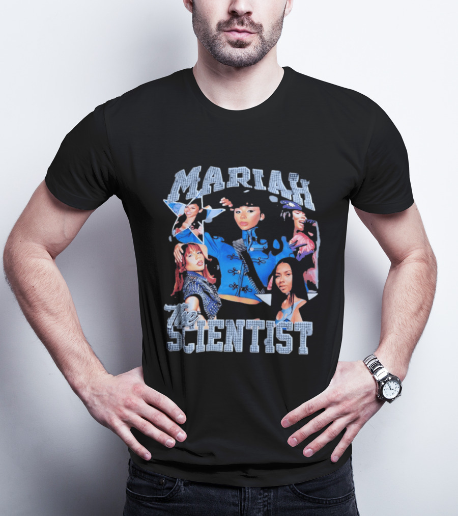 Mariah The Scientist Collage Blue Outfit Fashion T-Shirt