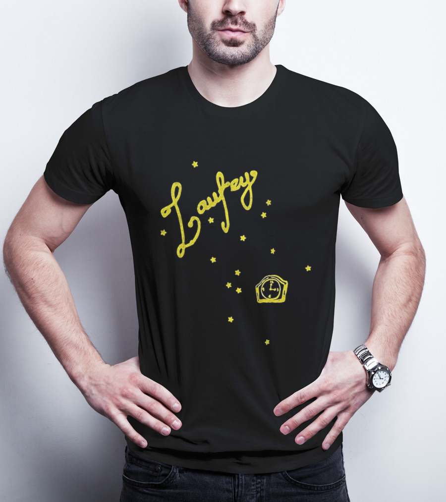 Laufey A Matter Of Time Tour Yellow Starry Crown T-Shirt