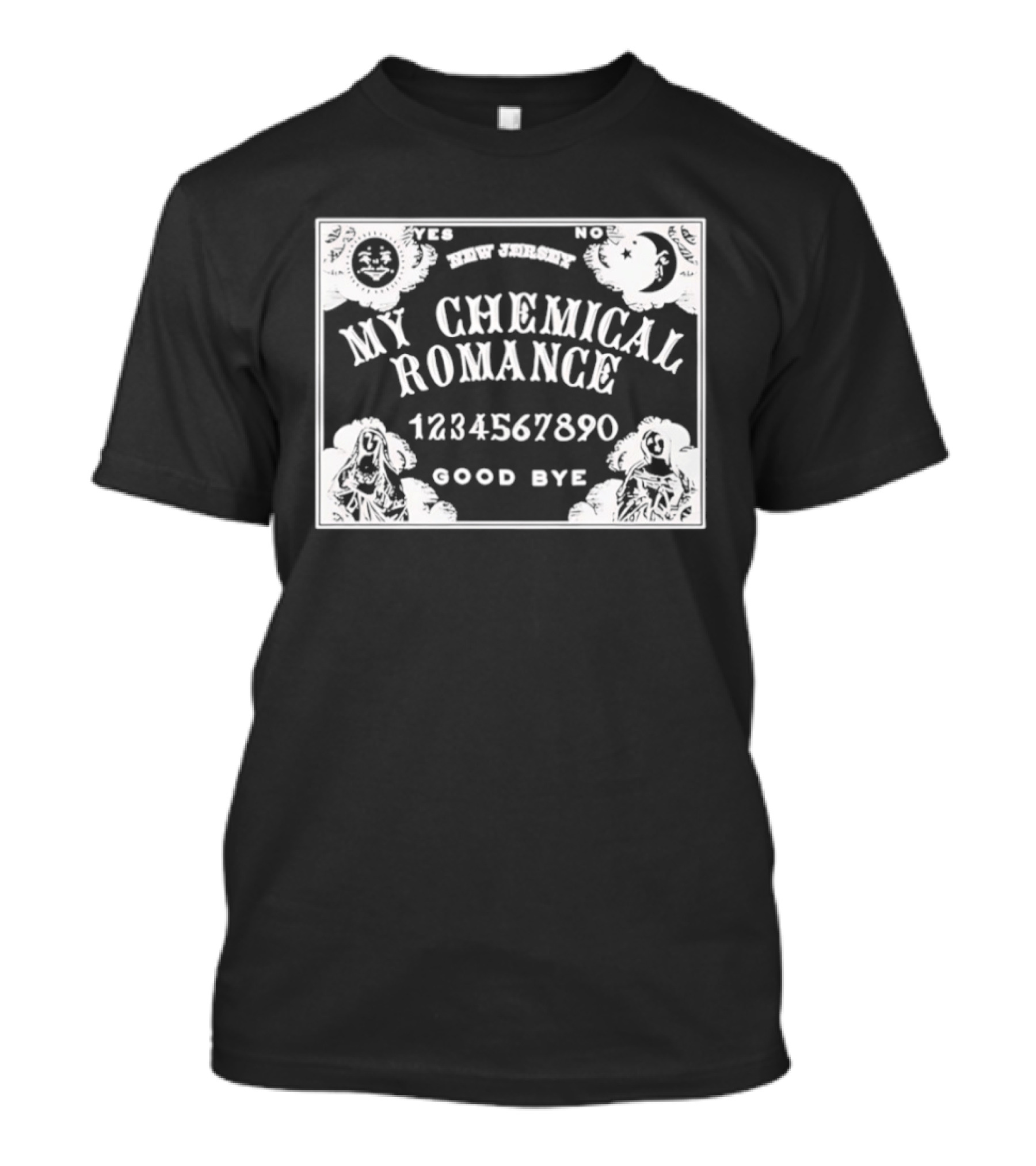 Yes No Spirit Board My Chemical Romance 1234567890 Goodbye T-Shirt