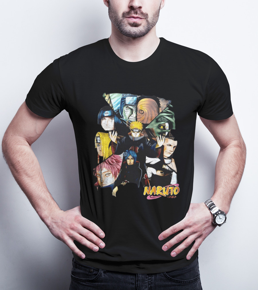 Naruto Akatsuki Collage Characters T-Shirt
