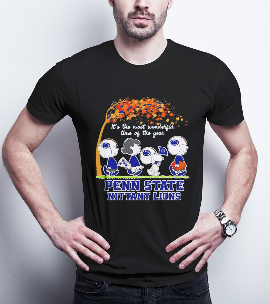Peanuts It's The Most Wonderful Time Of The Year Penn State Nittany Lions T-Shirt