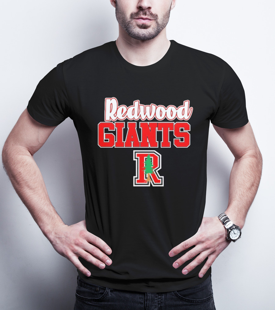 Redwood Giants High School R Tree T-Shirt
