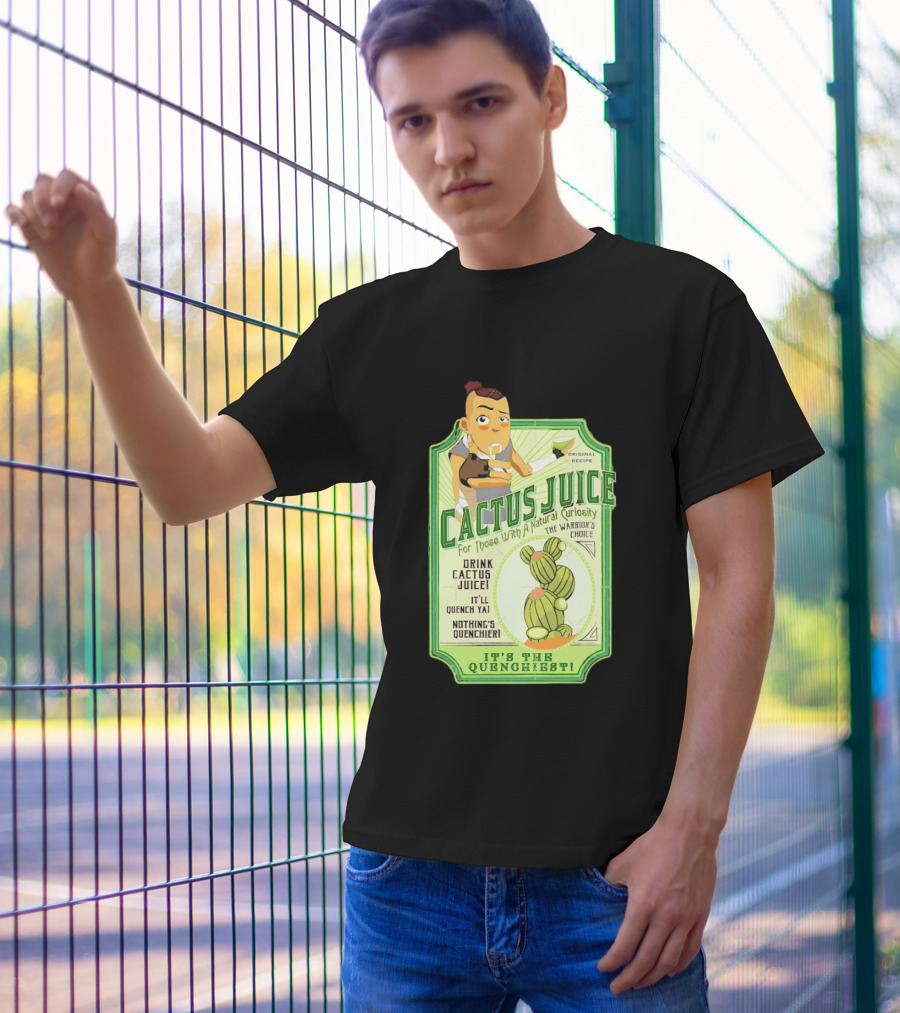 Sokka Cactus Juice It's The Quenchiest The Warrior's Choice Avatar T-Shirt