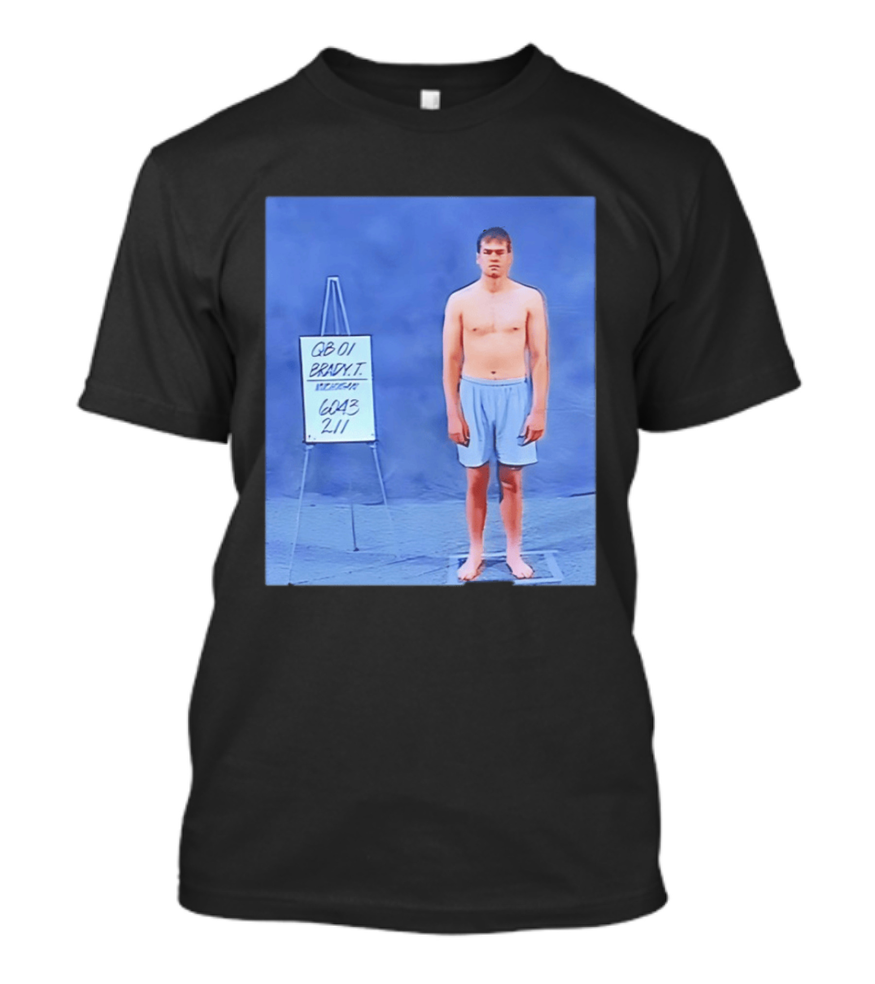 QB 01 Brady Combine 6043 211 New England Patriots T-Shirt