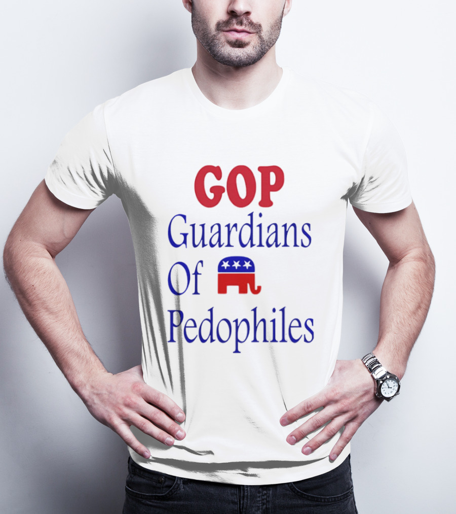 GOP Guardians Of Pedophiles Elephant Symbol Critique T-Shirt