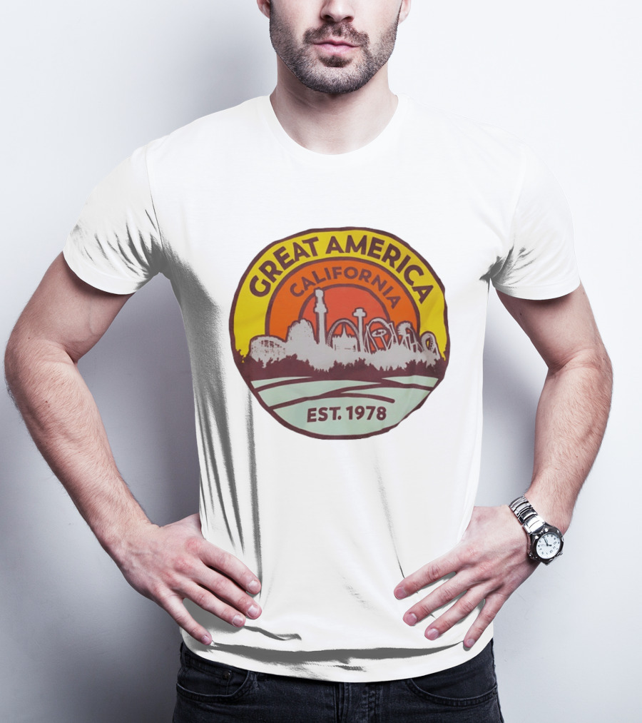 Great America California Est 1978 Roller Skyline T-Shirt