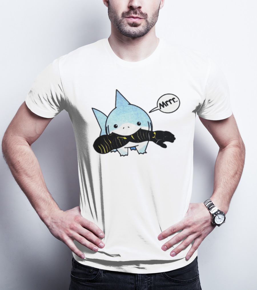 Jeff The Land Shark Mrrr Thunderbolts Eating Arm T-Shirt