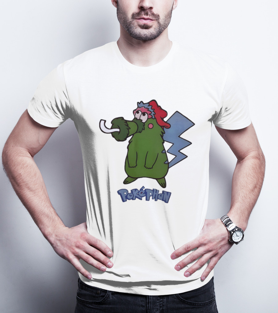 Philadelphia Phillies Pokephan Pikachu Phanatic Collaboration T-Shirt