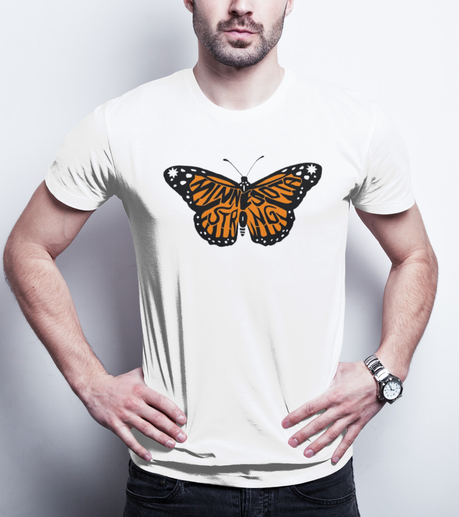 Minnesota Strong Monarch Butterfly Pride T-Shirt