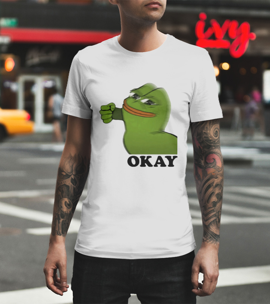 Okay Pepe Frog Punching Nazis Kid T-Shirt