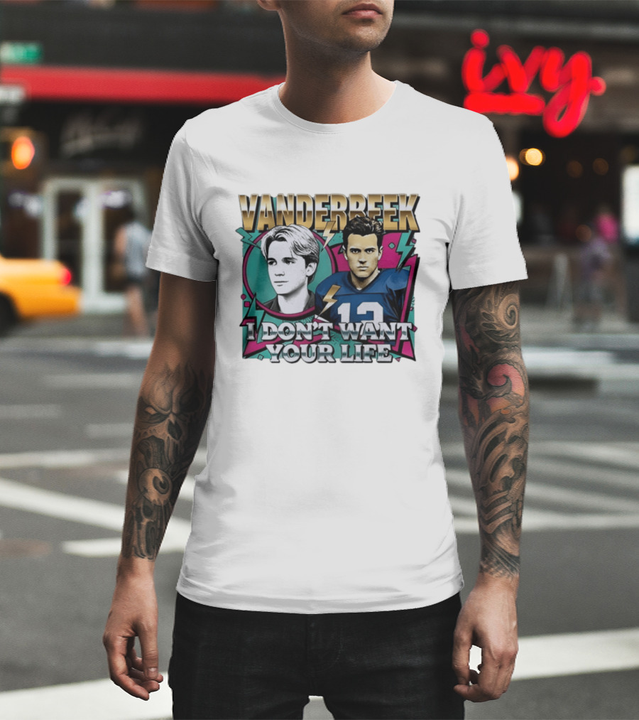 Vanderbeek I Don't Want Your Life 90s Football T-Shirt