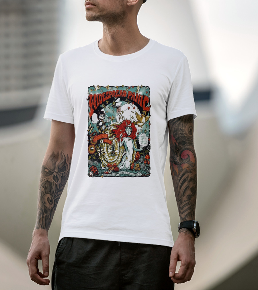 Widespread Panic Moody Center Austin TX February 14 15 2026 Psychedelic Concert Event T-Shirt