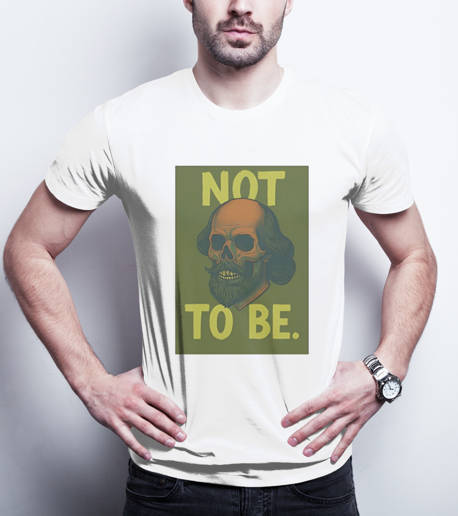 Skull Shakespeare Not To Be Hamlet Mashup T-Shirt