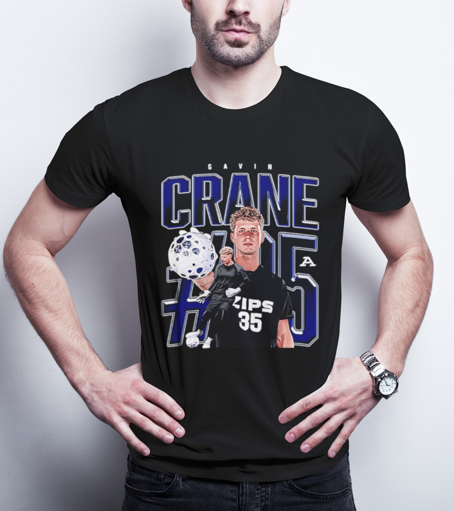 Gavin Crane Akron Zips Soccer #35 NCAA '26 T-Shirt