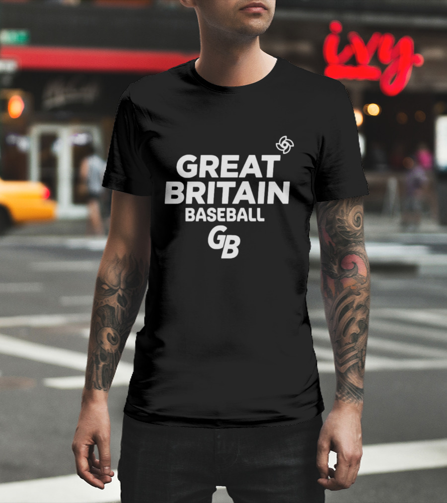 Great Britain Baseball GB Team Sports T-Shirt
